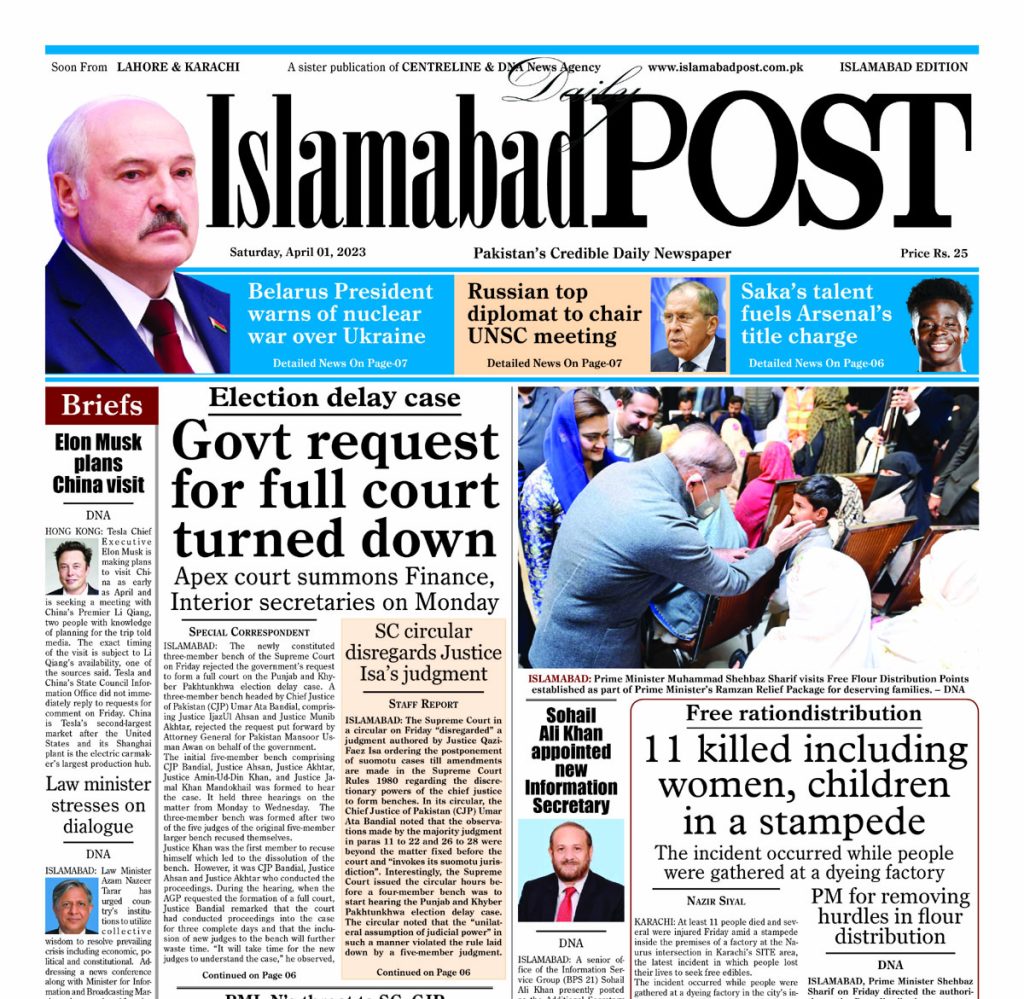 EPAPER APRIL 01 - Islamabad Post